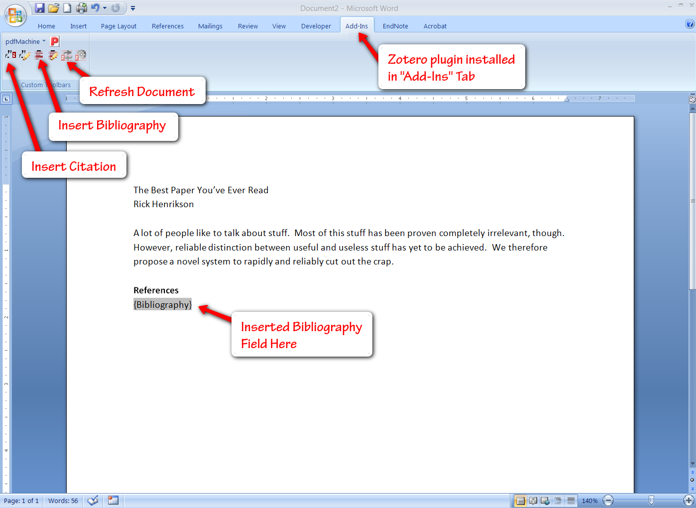 T L CHARGER PLUG IN ZOTERO WORD
